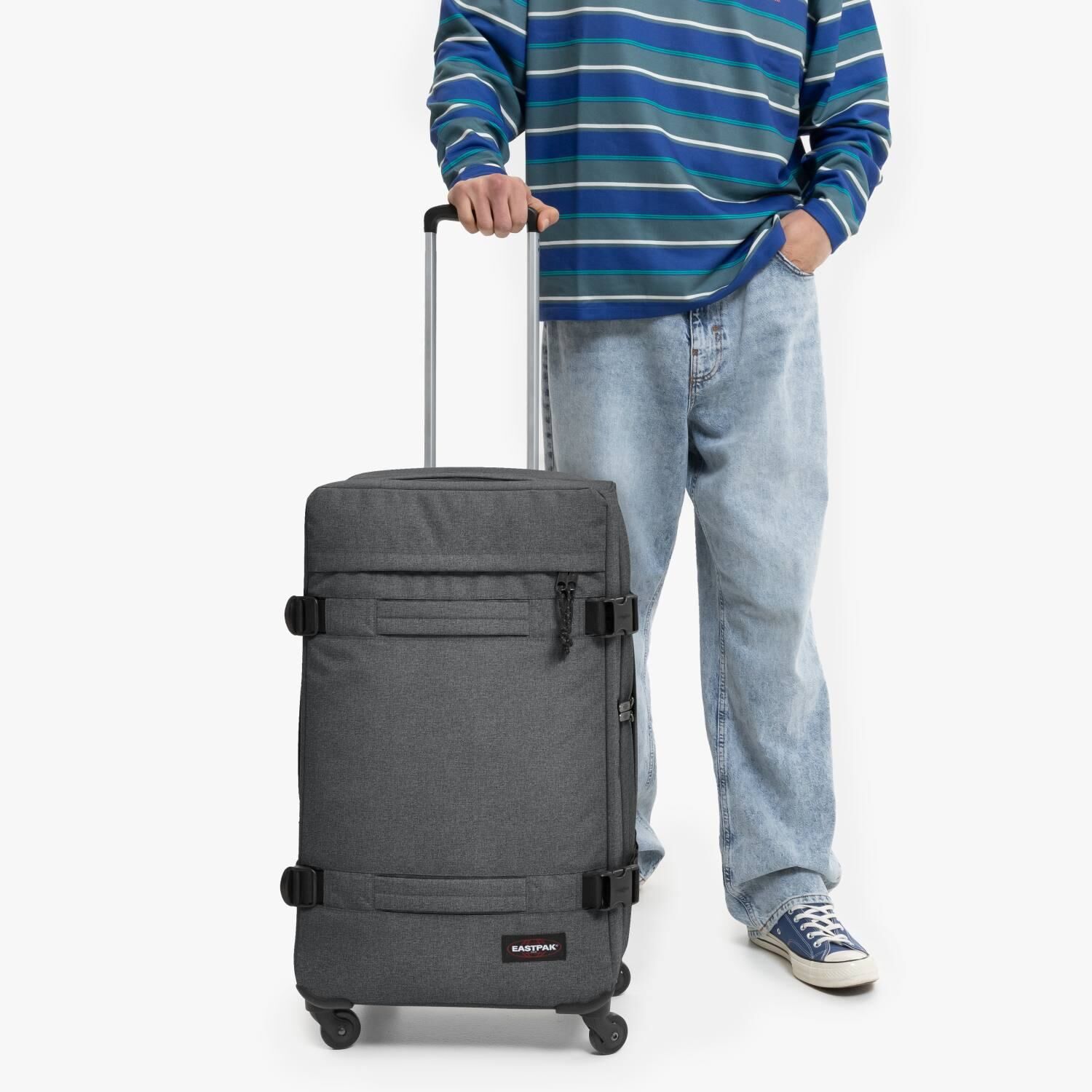 Eastpak Koffer TRANSIT'R 4 M Black Denim | EK0A5BFJ77H1
