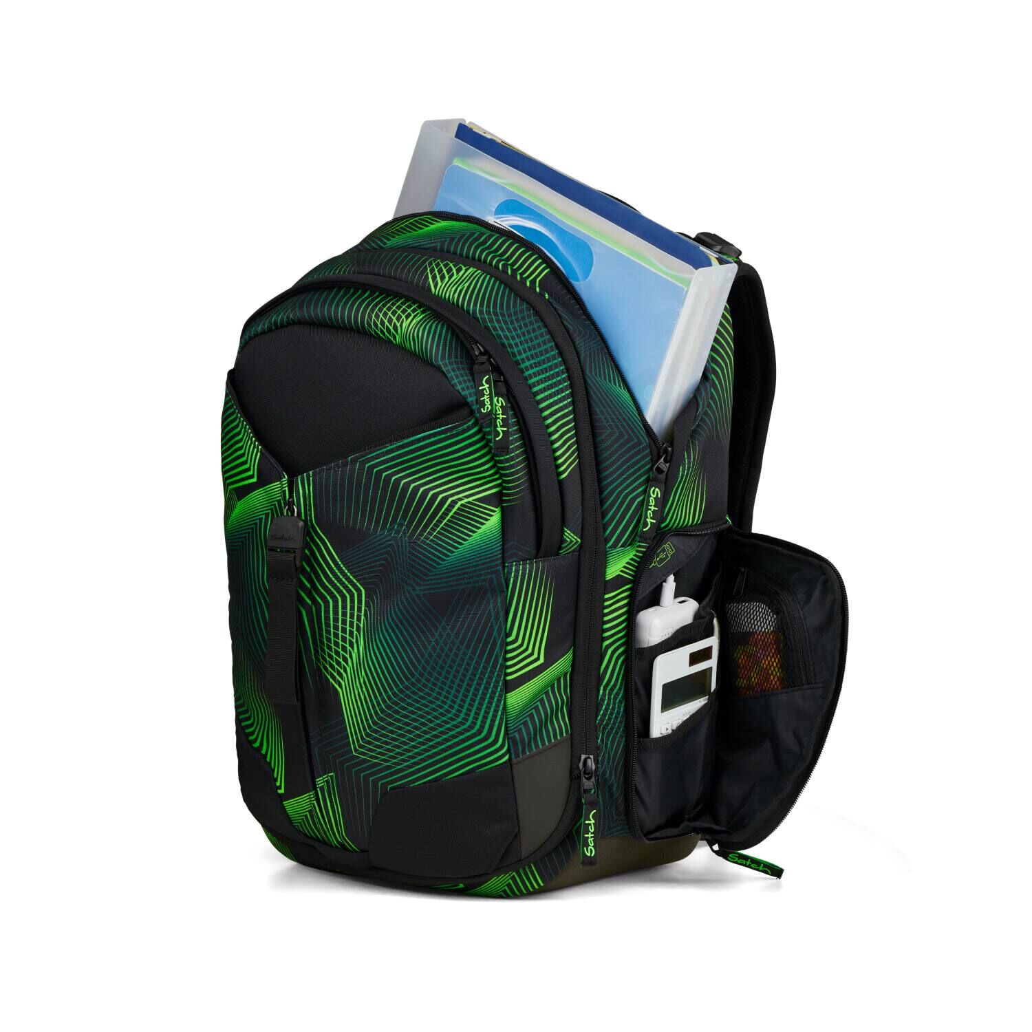 Satch match Schulrucksack Seismic Green | 01329-90371-10
